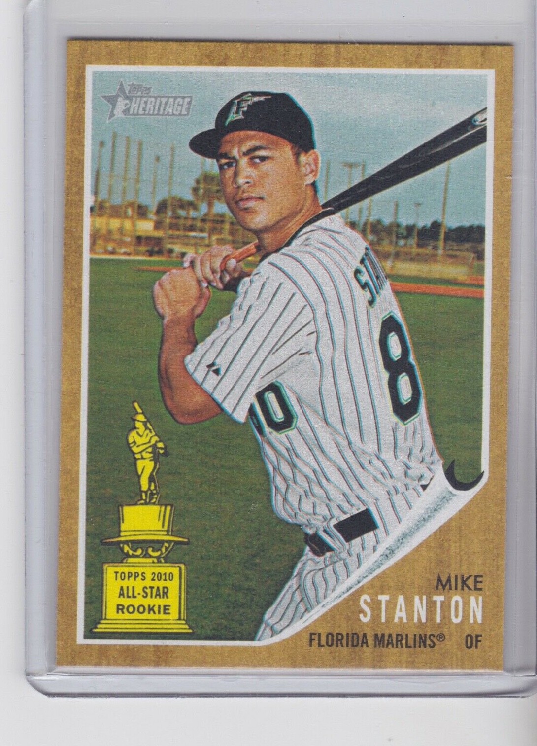 2011 Topps Heritage #288 Mike Stanton All Star Rookie Florida Marlins ...