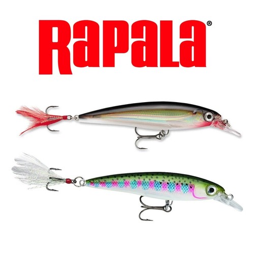 Rapala 4" X-rap XR-10 Jerkbait Silver / Rainbow Trout 4'-6' Diver ...