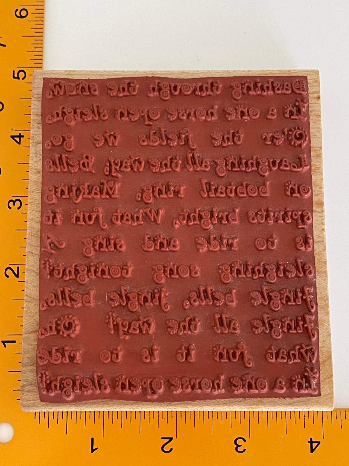 LG Jingle Bells - M4613 Rubber Stamp by Stampington & Company | eBay