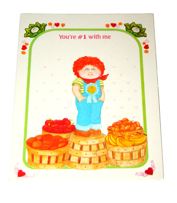 Vintage Cabbage Patch Kids TV Show Greeting Card 1983 Basket Friendship ...