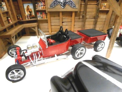 BUILT MODEL BOOMER BUCKET CUSTOM T ROADSTER PICKUP W/TRAILER SUPER ...