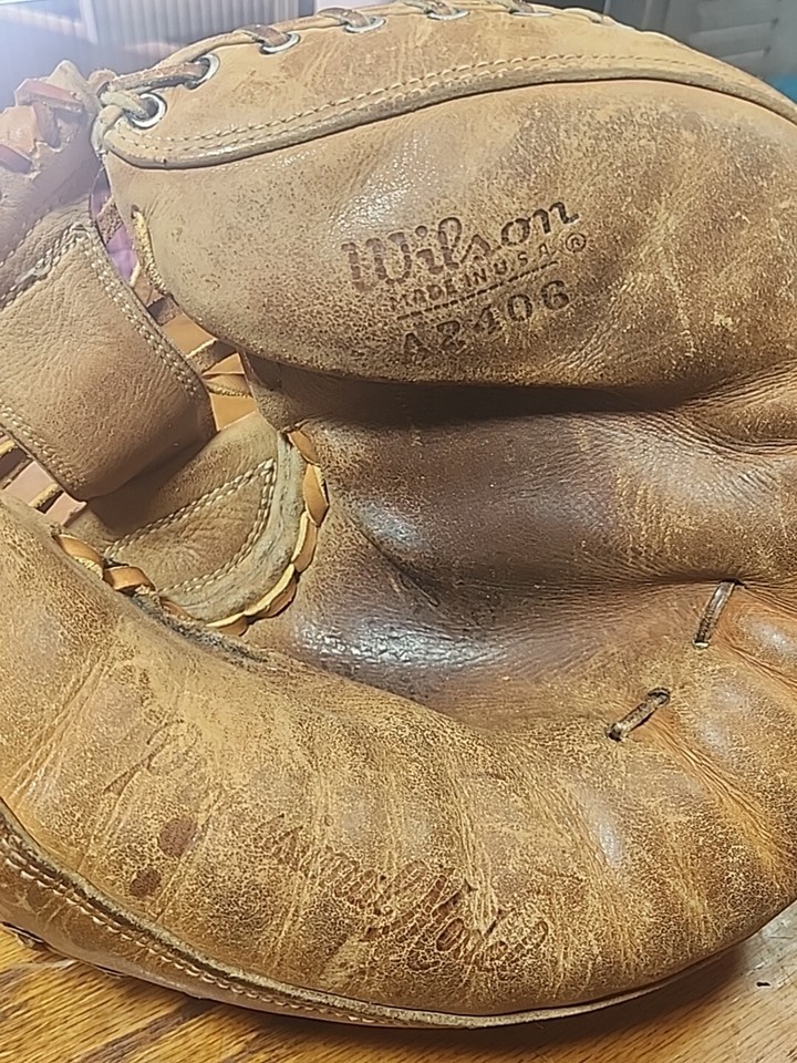 Vintage Wilson Catchers Mitt A2406 Professional Model Right Hand Throw ...