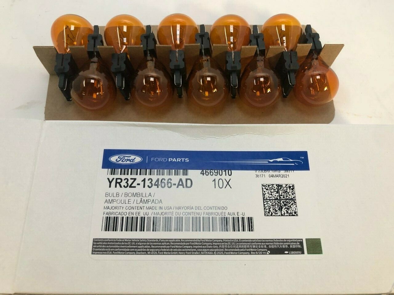 Pack of 10 - Genuine OEM Ford Bulb YR3Z-13466-AD | eBay