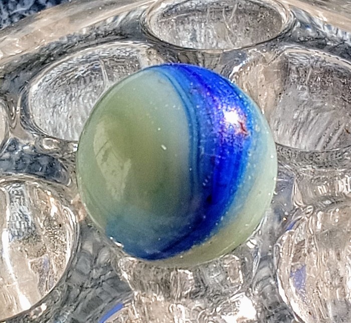 5/8" Akro Agate Ace Marble In Wet Mint Condition Photos. | eBay