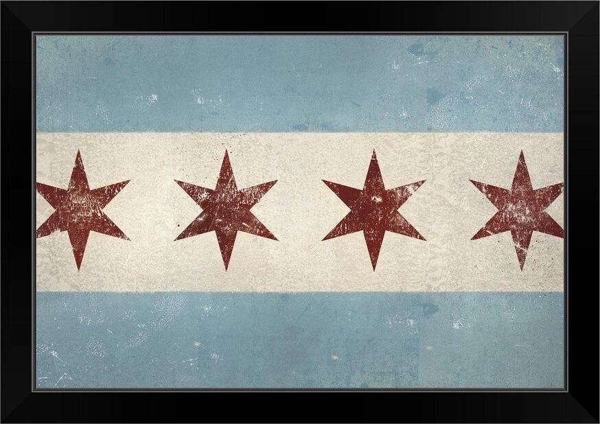 Chicago Flag Background