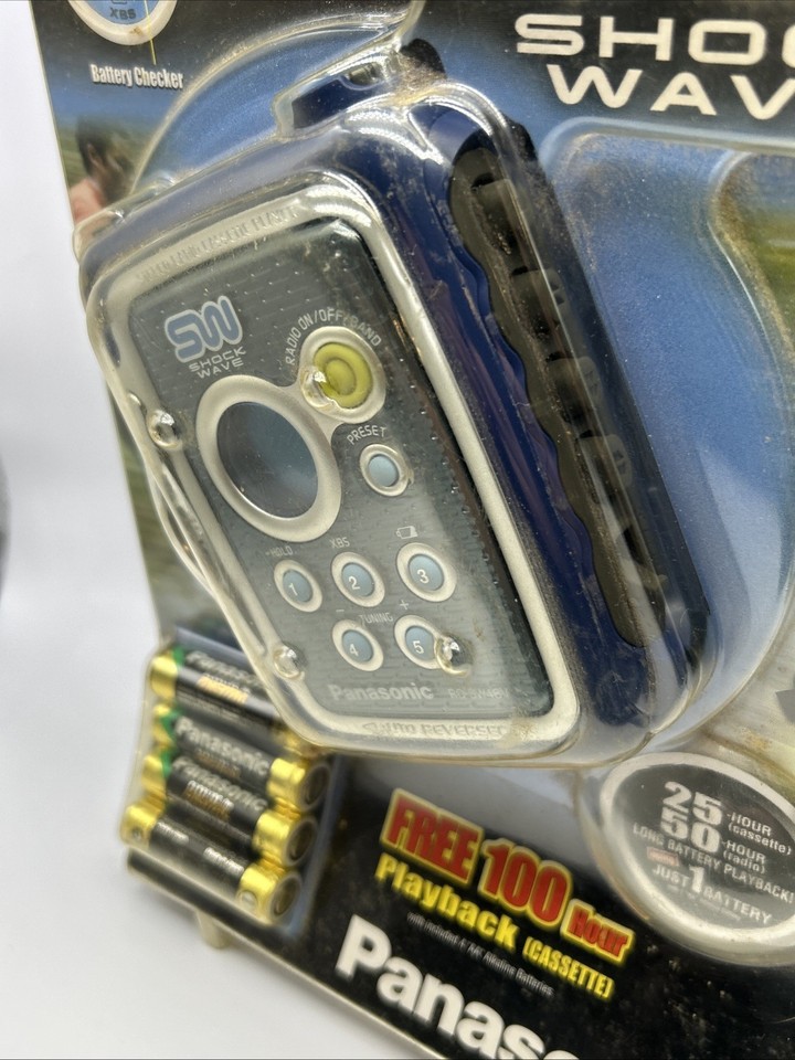 NEW Panasonic Shock Wave RQ-SW48v Cassette Tape Player New Old Stock | eBay