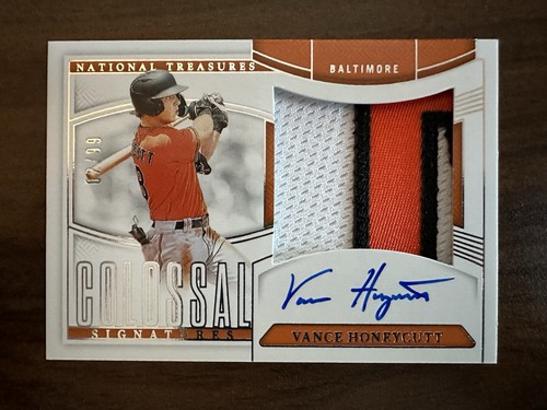 2025 Panini National Treasures Vance Honeycutt Relic Patch Auto /99 # ...