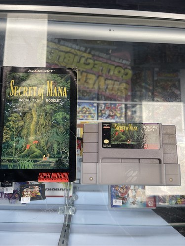 Secret Of Mana SNES Super Nintendo SQUARE SOFT Game And Manual Rare | eBay