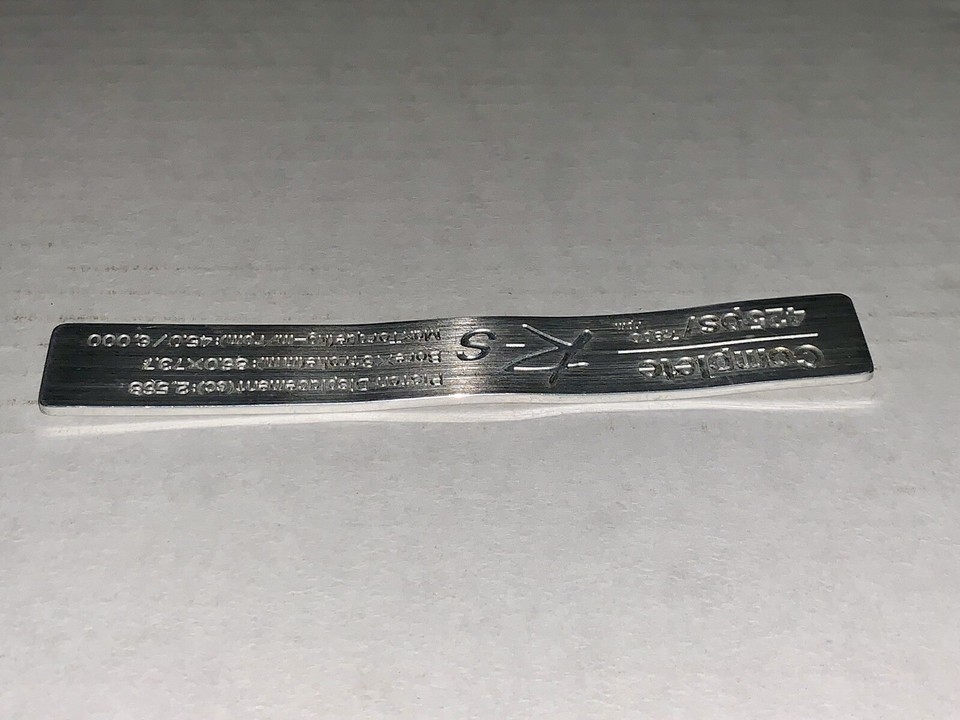 Tommy Kaira R Engine Plate Nissan RB26DETT R32 R33 R34 Genuine Engine ...