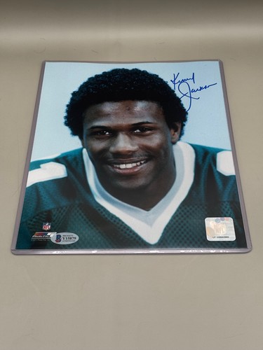 Kenny Jackson Signed 8 x 10 Photo Philadelphia Eagles Football Beckett ...