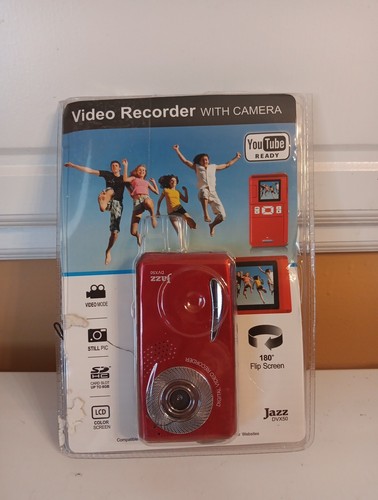 Digitac Jazz DVX50 Digital Video Mode Recorder Camera Red Flip Screen ...