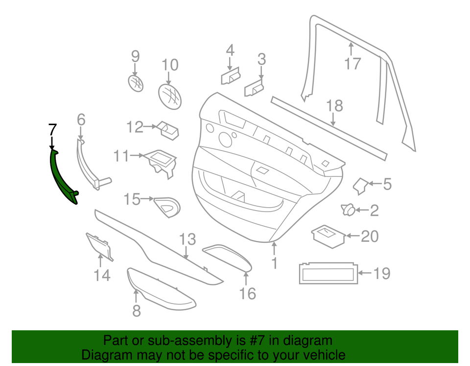 Genuine BMW Handle Cover 51417292269 | eBay
