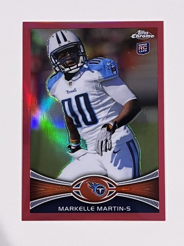 2012 TOPPS CHROME PINK REFRACTOR #163 MARKELLE MARTIN RC 200/399 TITANS ...