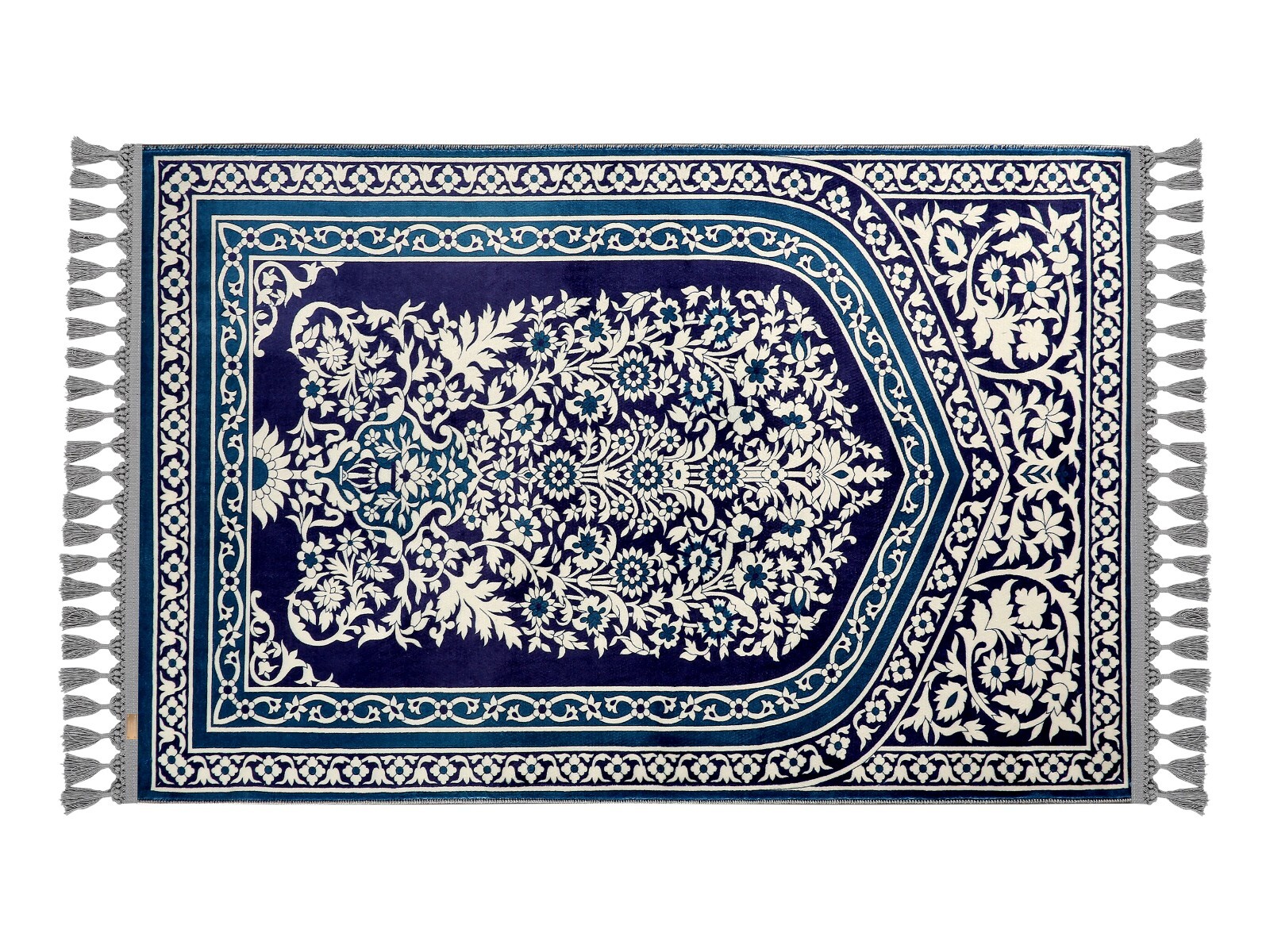 Prayer Mat Blue Islamic Prayer Rug Muslim Gebetsteppich Janamaz Sajadah ...