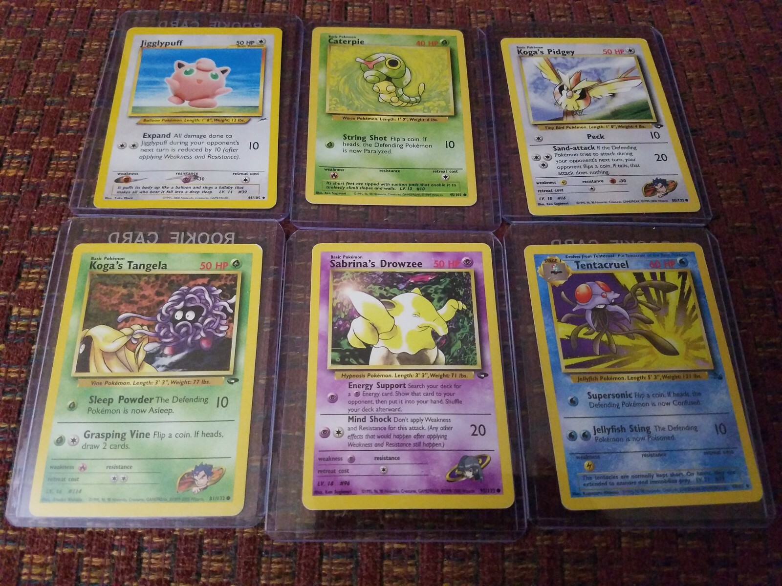 6 Card Lot Of 1995 Pokemon Cards | eBay