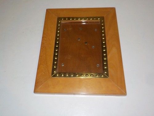 Photo Frame Wood and Bold Riveted Brass Handmade In India 5x7 | eBay