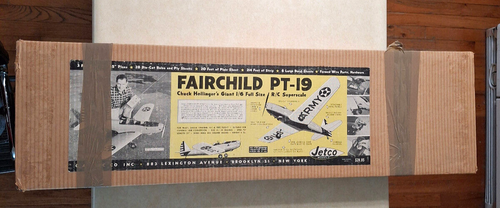Vintage Jetco Fairchild PT-19 Model Kit Balsa R/C Chuck Hollinger's 1/6 ...