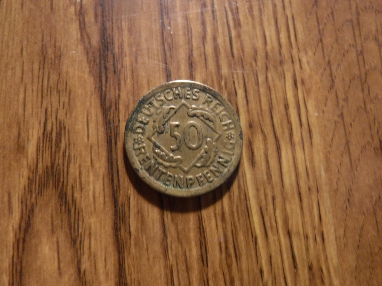 GERMANY 50 RENTENPFENNIG 1924 D COIN (1014) | eBay