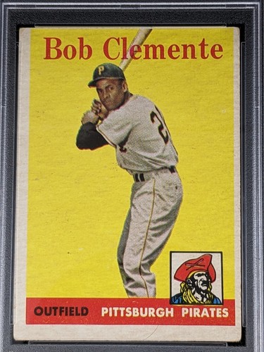 PSA 3 - Very Good, VG - Bob Clemente - 1958 Topps Miscut MC #52 | eBay