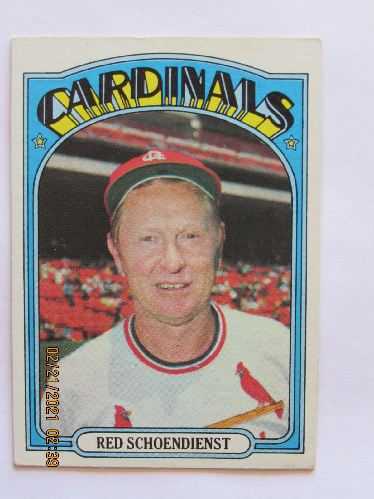 1972 Topps - Red Schoendienst #67 for sale online | eBay