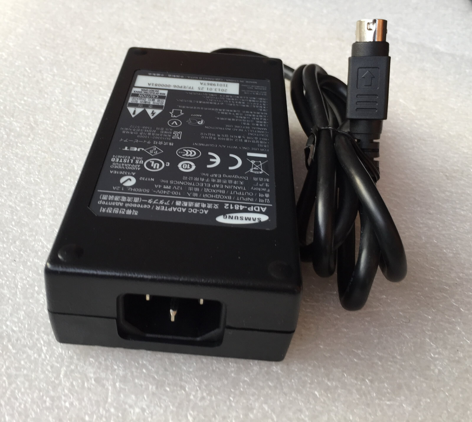 Original Samsung AC Adapter Adp-4812 12v 4a Power Supply 4-pin for sale ...