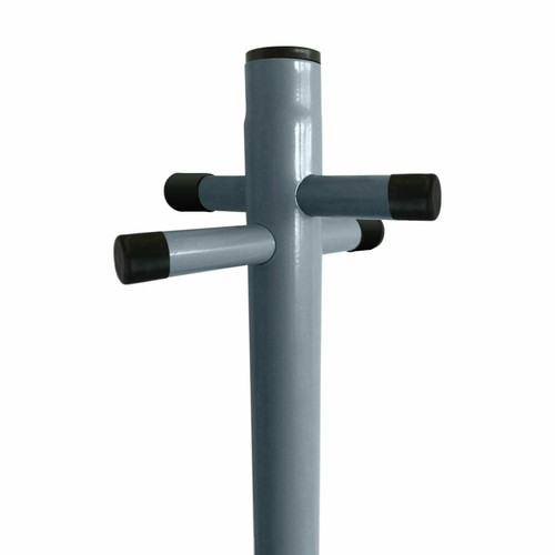 Galvanized 2.4m Heavy Duty Clothes Washing Line Post Pole Support With ...