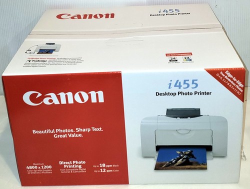 (NEW OLD STOCK!) Canon i455 Desktop Digital Photo Inkjet Color Printer ...