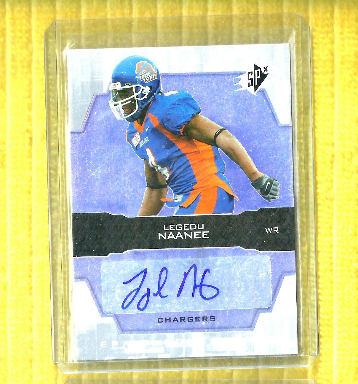 2007 UPPER DECK SPX #EN-LN LEGEDU NAANEE AUTOGRAPH ROOKIE RC CHARGERS ...