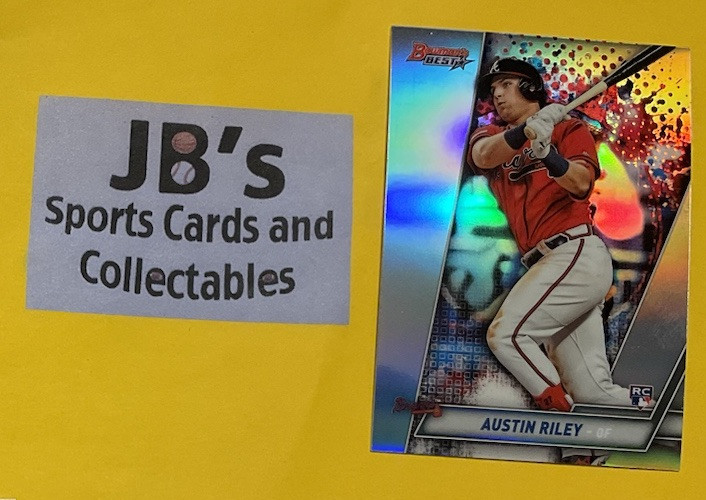 2019 Bowman’s Best Austin Riley Rookie Card RC Refractor Atlanta Braves ...