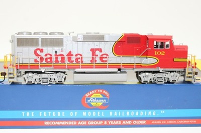 Athearn HO Scale ATSF Santa Fe Warbonnet GP60M Diesel Locomotive #102 ...
