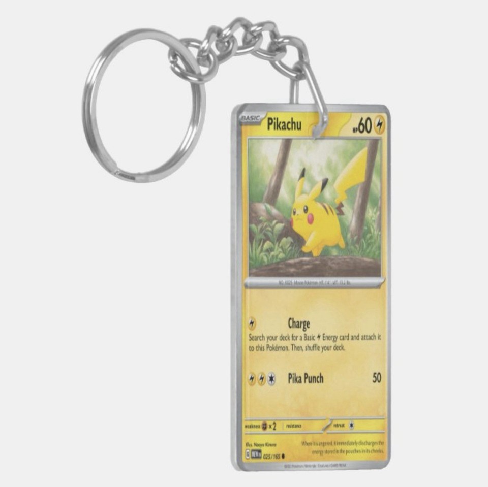 Basic Pikachu HP 60 Charge Pika Punch Attack Rarity Yellow Pokemon ...