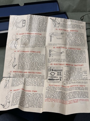 Antique ELECTREAT Electric Quack Medicine Pain Reliever In Box | eBay