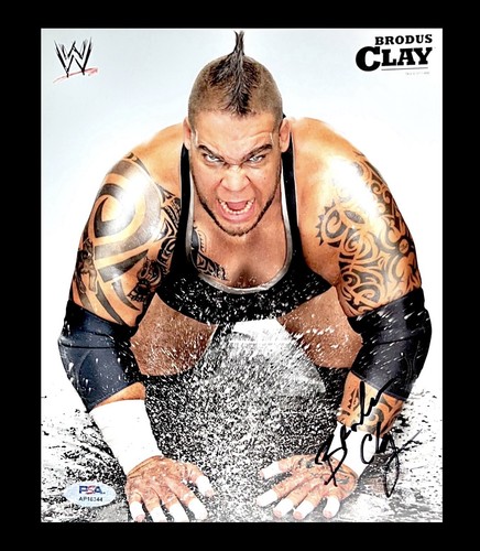 WWE BRODUS CLAY SIGNED 8X10 ORIGINAL PROMO PHOTO WITH PSA COA FROM 2011 ...