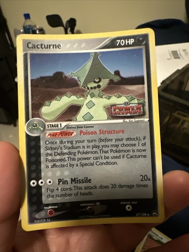 Cacturne -Reverse Holo Uncommon - STAMPED Power Keepers 27/108 Pokemon ...