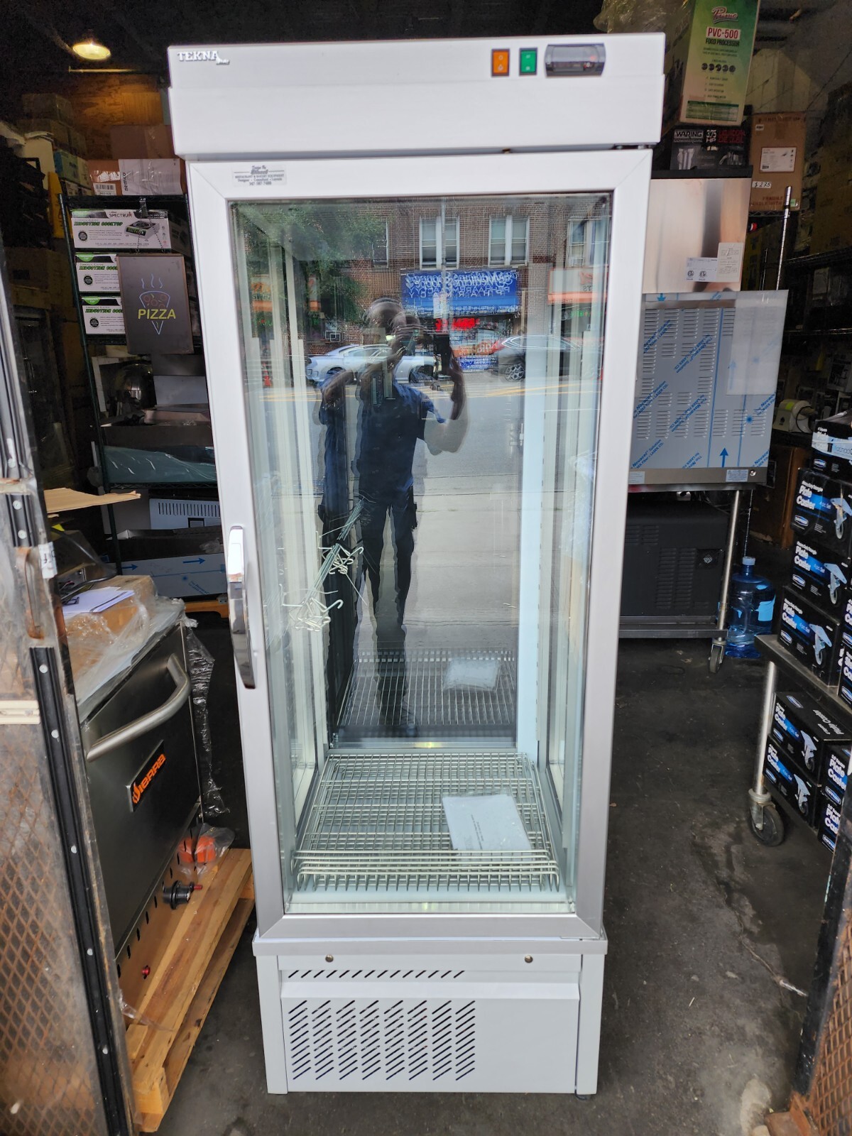 TEKNA 4400 NFN 4 Sided Glass Freezer Merchandiser - ETL/ETL Sanitation ...