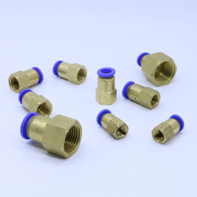 Pneumatic BSP Female Thread Stud to Push In Fitting Connector for Air ...