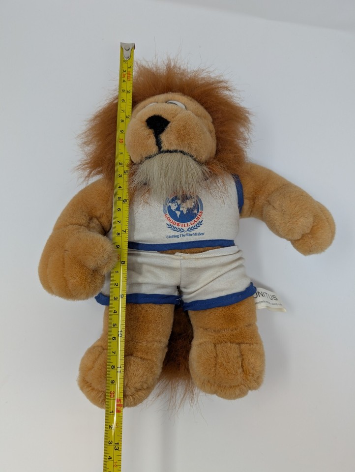 1990 Seattle Goodwill Games Unitus the Lion Stuffed Plush Mascot Toy ...