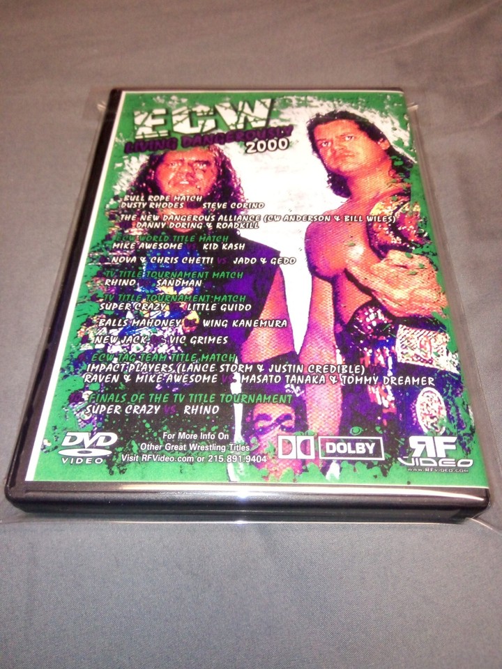 ecw living dangerously 2000 dvd rare out of print wwe wcw | eBay