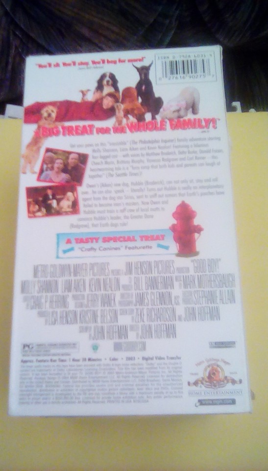 Good Boy! (2003) VHS Molly Shannon Kevin Nealon talking dog Matthew ...