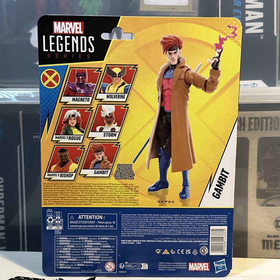 X-MEN ‘97 Animated Series Gambit Action Figure w/ Staff & Cards Marvel ...
