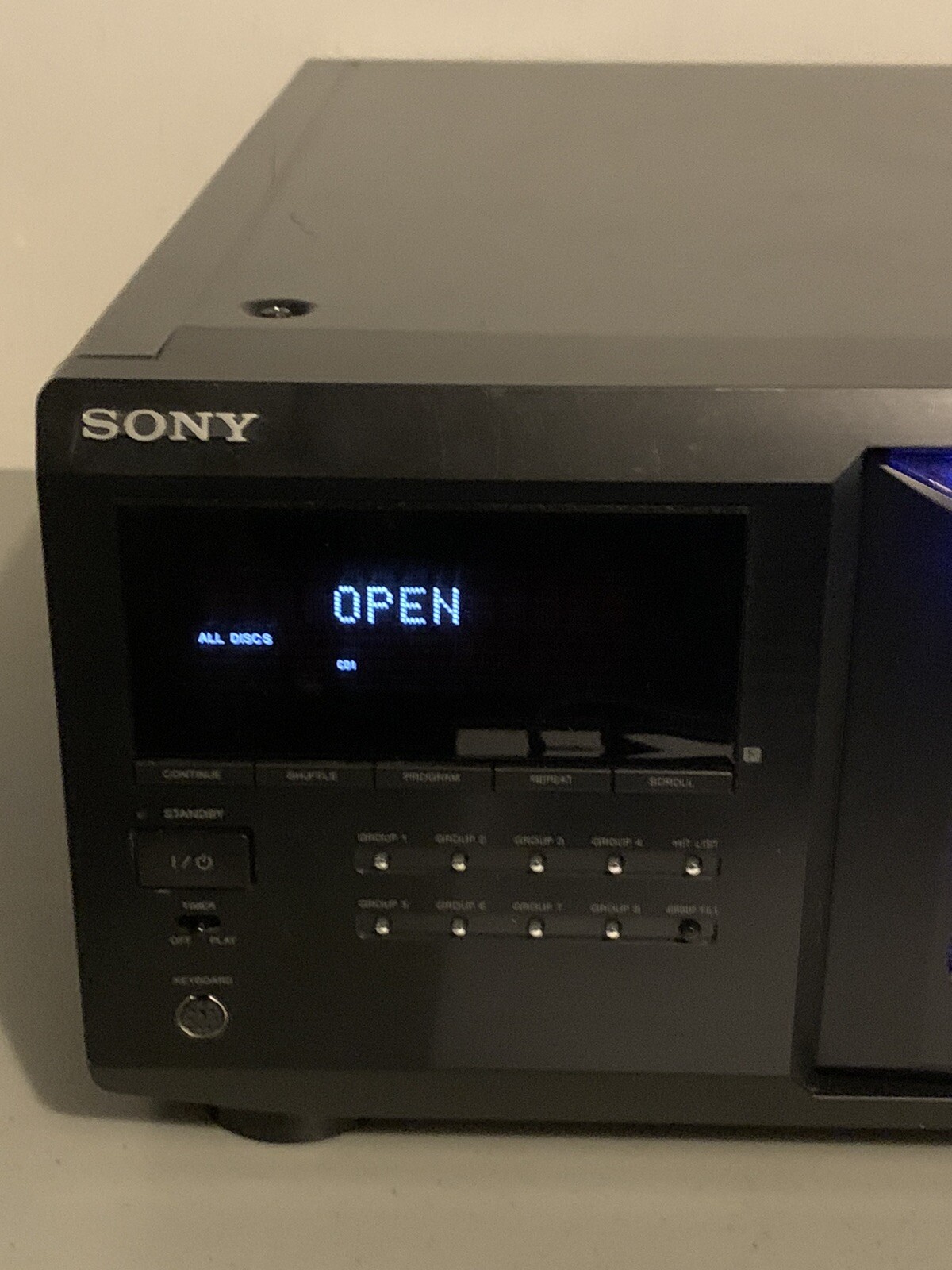 SONY CDP-CX400 CD Player 400 CD Mega Changer / New Belts + Manual ...