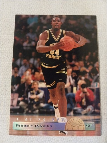 1993 RODNEY ROGERS CLASSIC DRAFT PICKS NBA ROOKIE CARD RC /74500 WAKE ...