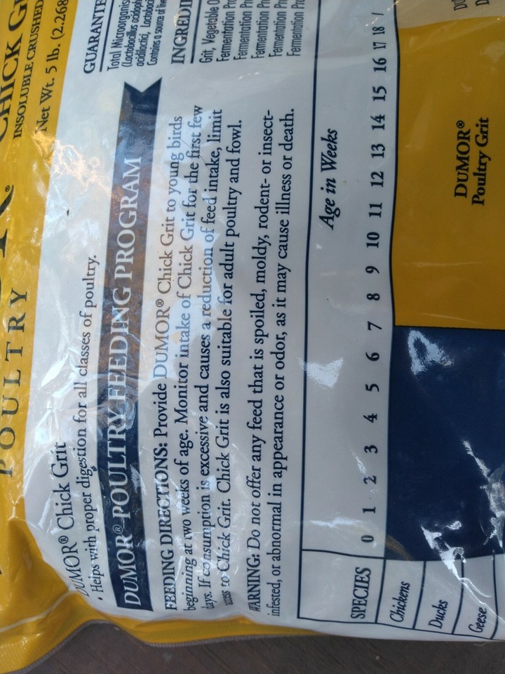 Dumor Poultry Chick Grit | eBay