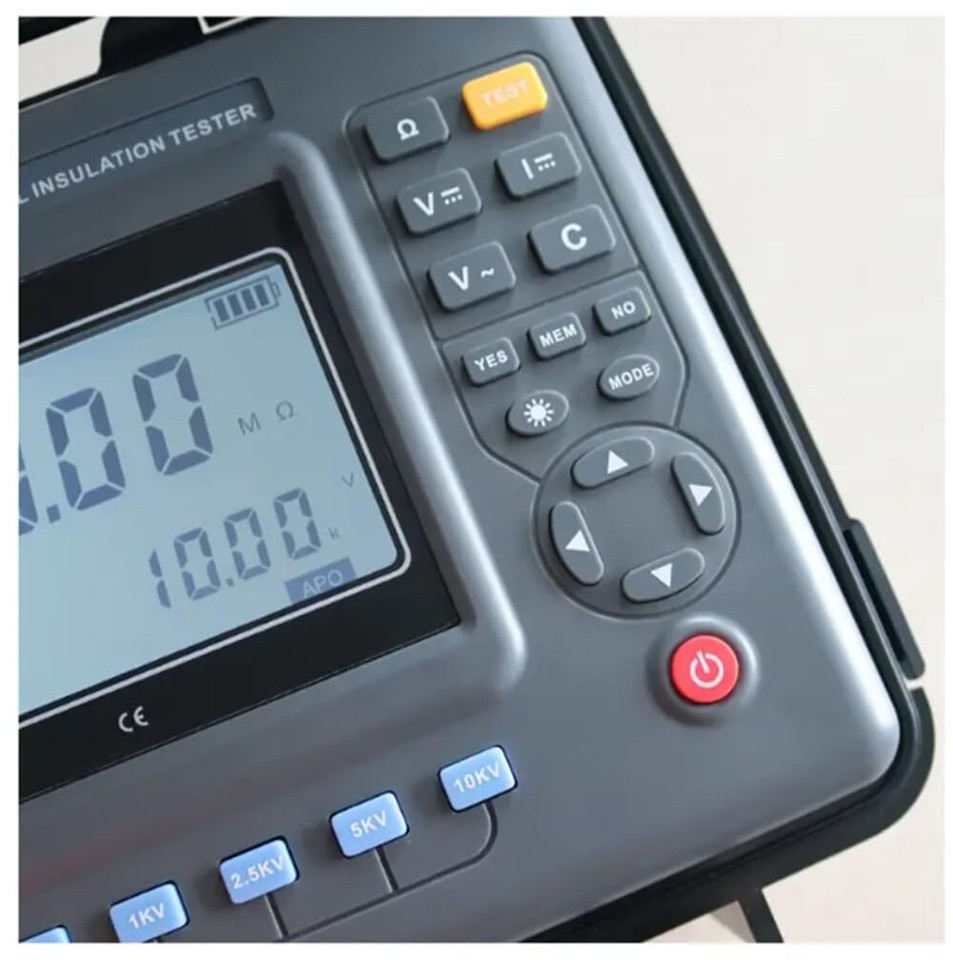 15KV Insulation Meter HV Insulation Resistance Tester 500 Groups Data ...