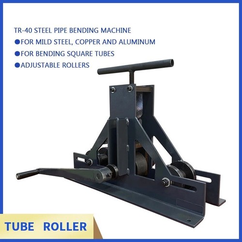 Manual three-roll bending machine TR-40 steel pipe square tube roller ...