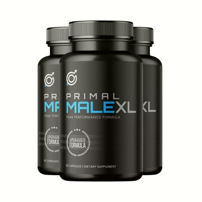 3-Pack Primal Male XL, Primal Male For Mens Health Supplement (180 ...
