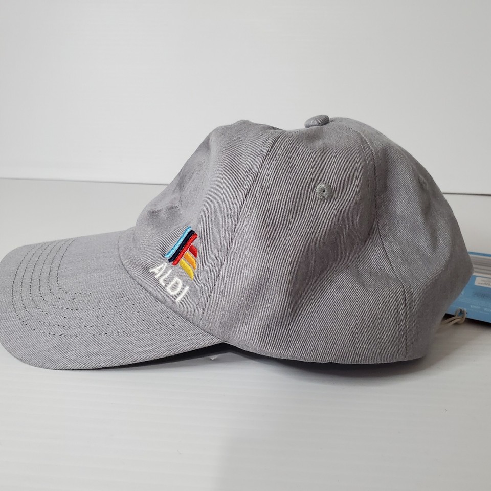 Aldi Gear Gray Baseball Hat Cap New With Tags Spring 2024 Logo Active ...