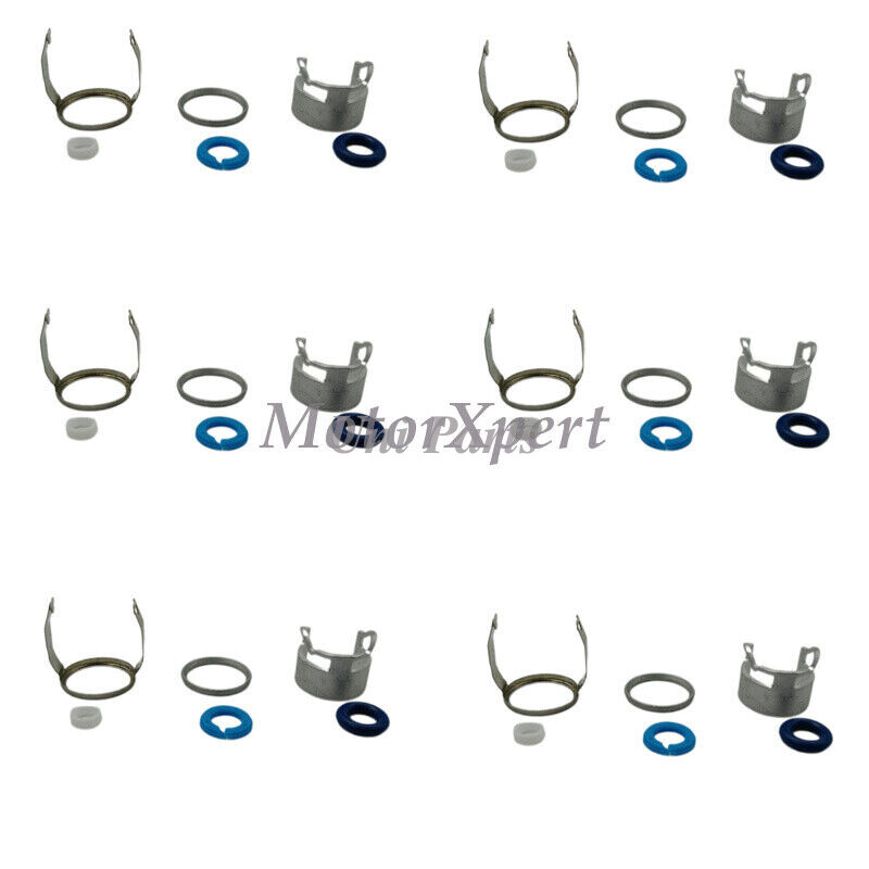06E998907E 6 Pcs Fuel Injector Seals and O-ring Kit For VW Audi A6 Q5 3 ...