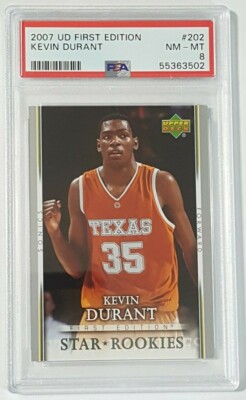 2007-08 Kevin Durant Rookie Card RC! Upper Deck UD First Edition!! PSA ...