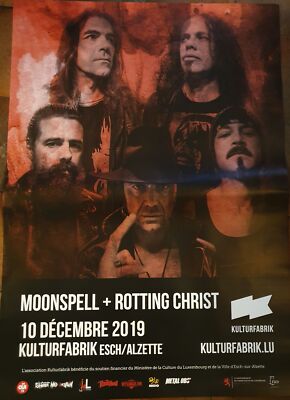 Moonspell / Rotting Christ - Tour 2019 - 60x84cm - Poster | eBay